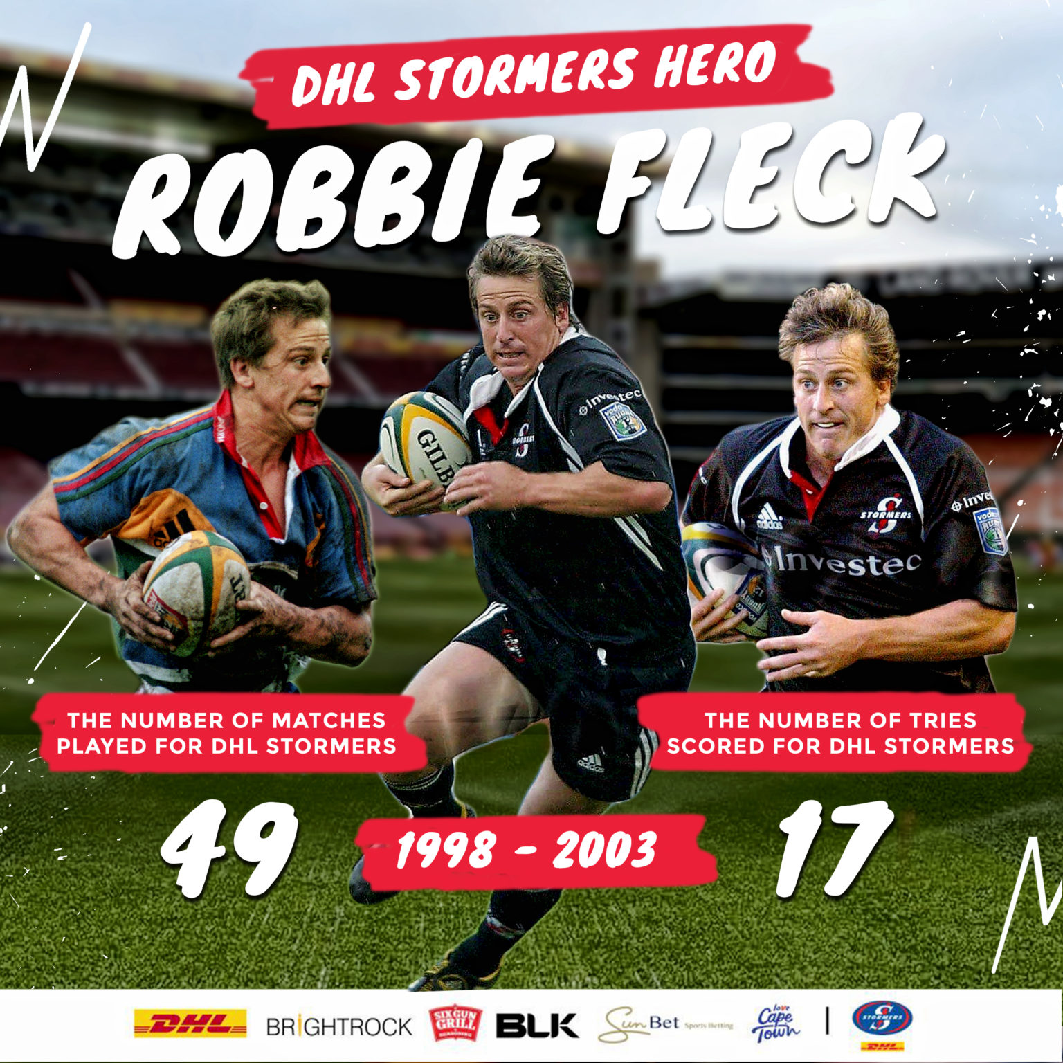 DHL Stormers legend: Robbie Fleck | The Official Website for the DHL Stormers